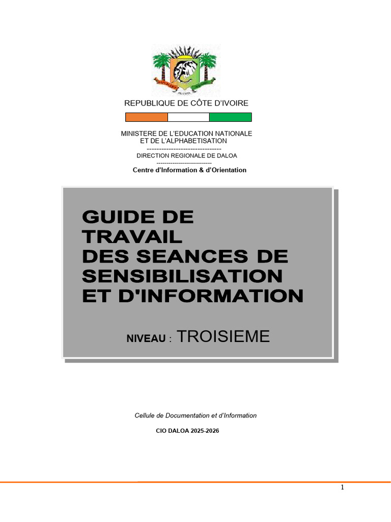 Guide d'Orientation Scolaire 2025-2026 | PDF