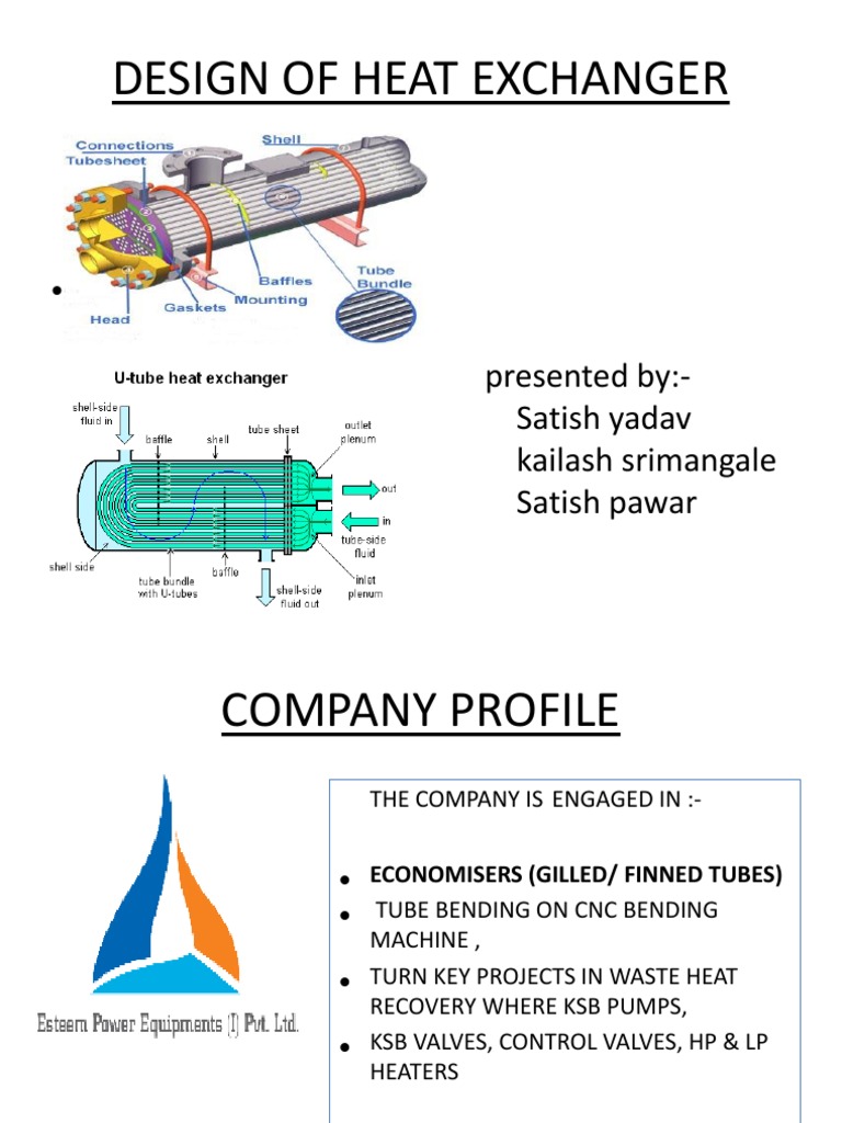 Design of Heat Exchanger | PDF | Heat Exchanger | Hvac