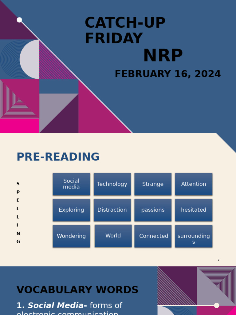 Catch Up Friday NRP Tle 1st 2nd Period Feb.16 2024 | PDF
