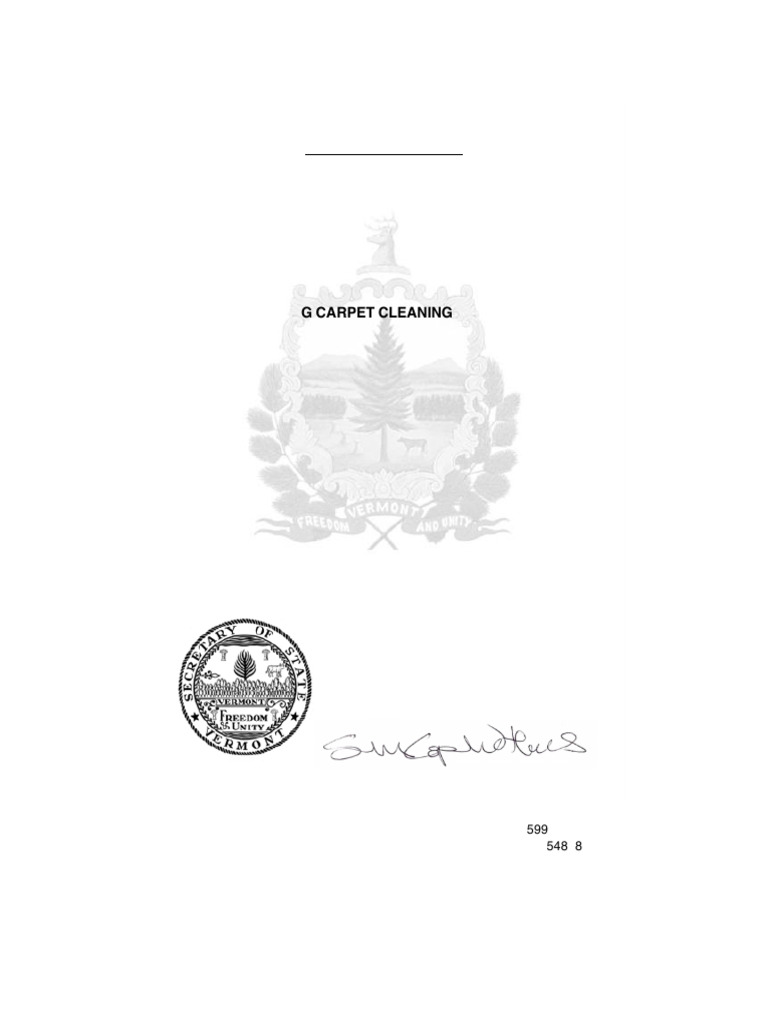 State of Vermont Office of Secretary of State: IN INC | PDF