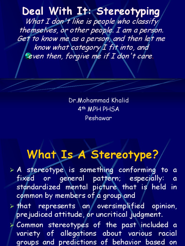 Stereotyping | Stereotypes | Social Group