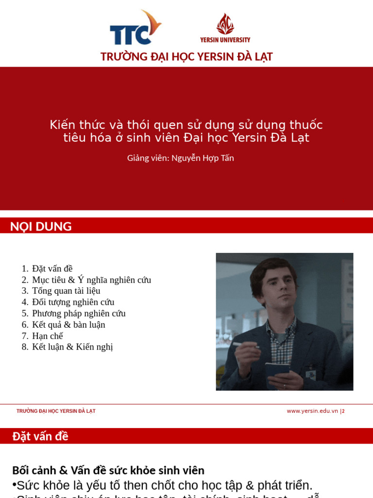 01. Template Slide Trình Chiếu KT & TQ SD Sử Dụng Thuốc Tiêu Hóa ở Sinh ...