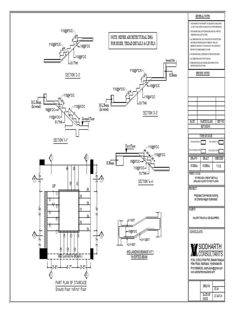Inverted Beam Details for Staircase Design | PDF | Chess Theory | Chess