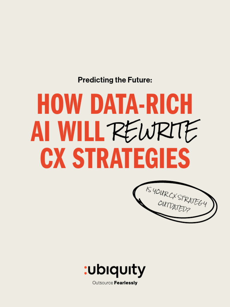 Ubiquity - Ebook - How Data-Rich AI Will Rewrite CX Strategies - FINAL ...