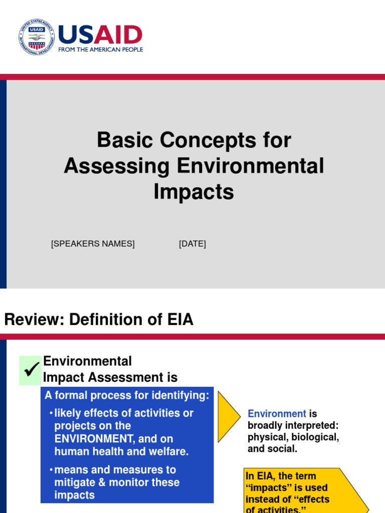 EIA Basic Concepts 15dec05 | PDF | Environmental Impact Assessment ...
