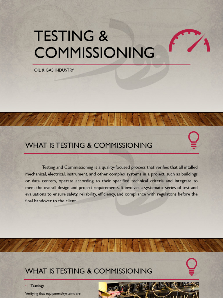 Oil & Gas Testing and Commissioning Guide | PDF | Safety | Reliability ...