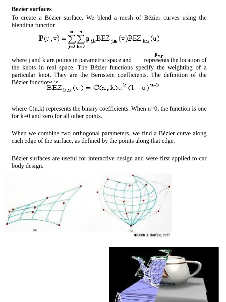 Bezier Surface | PDF