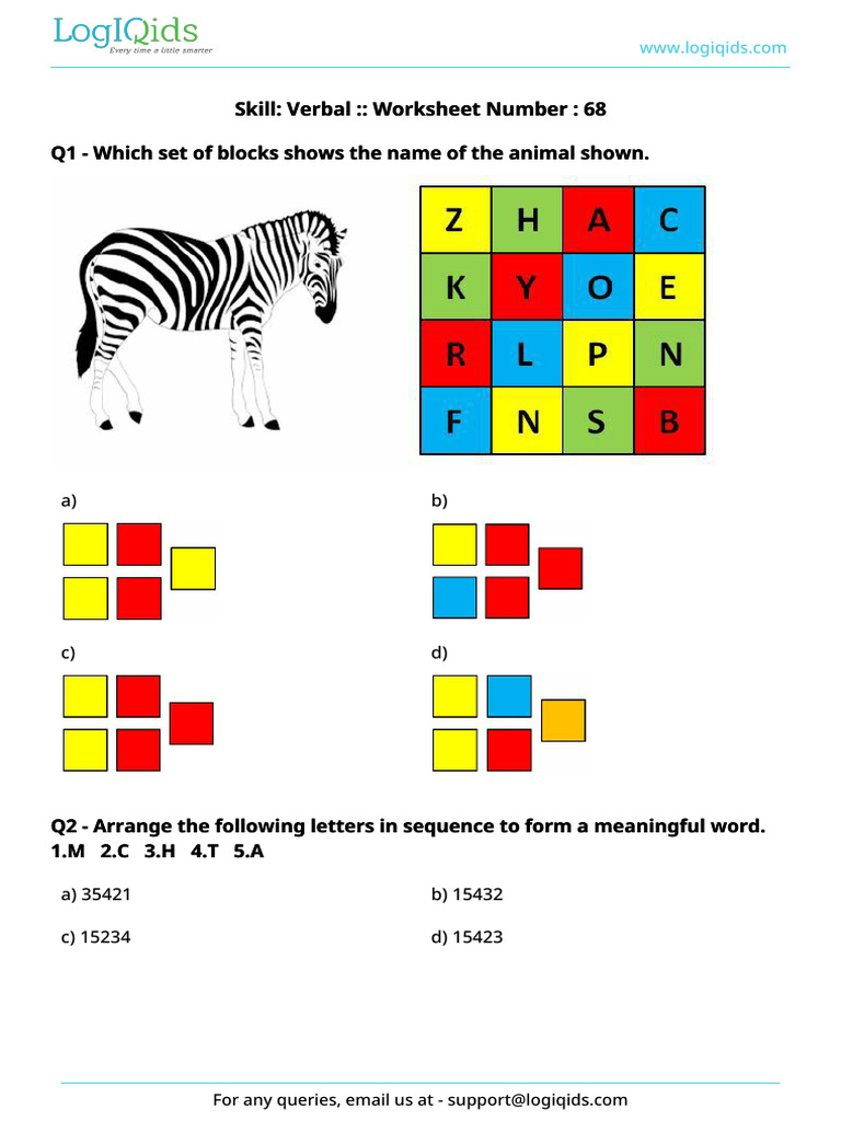 Worksheet (76) Logiquids Mental Ability Worksheet | PDF | Writing | Text