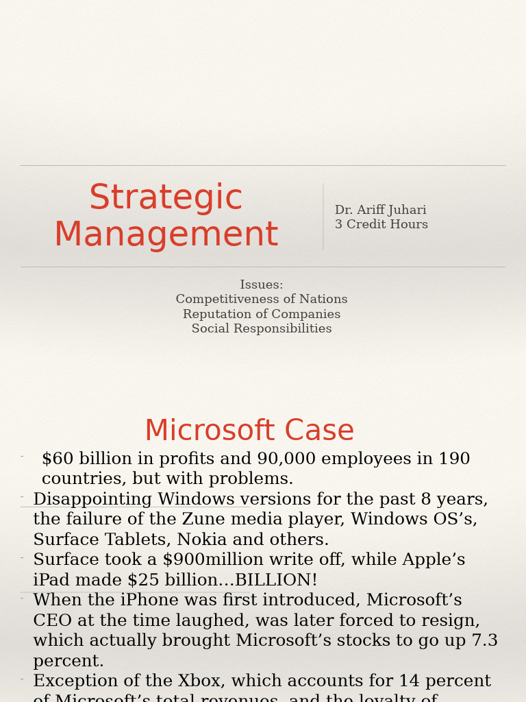 Chap1 StratMgmt PP | PDF | Strategic Management | Corporate Social ...