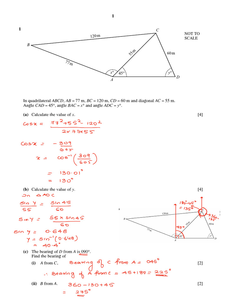 Yellow Book Trigo Paper 4 Part | PDF | Triangle Geometry | Trigonometry