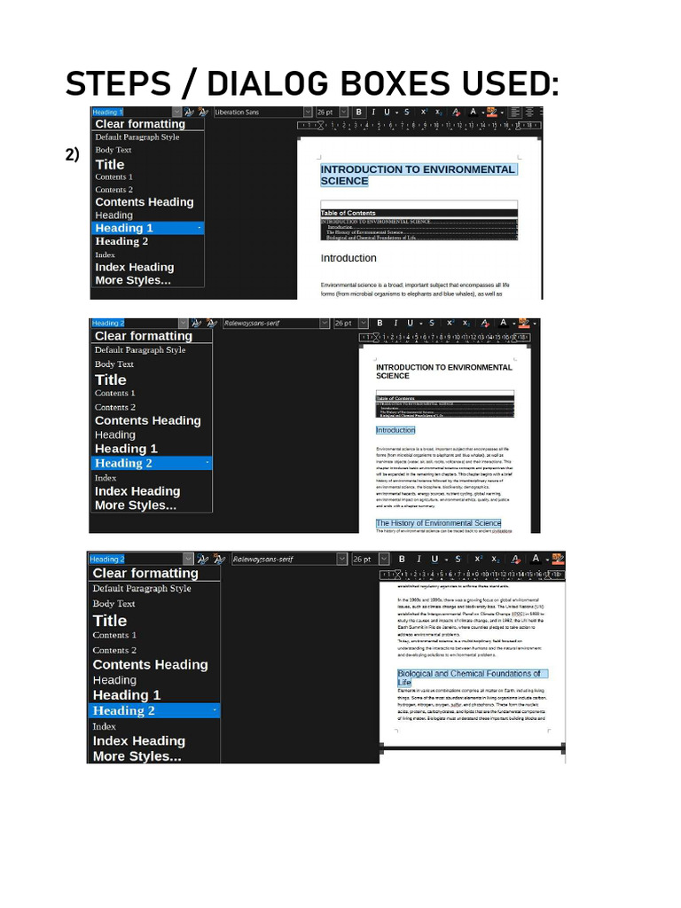 Steps / Dialog Boxes Used | PDF