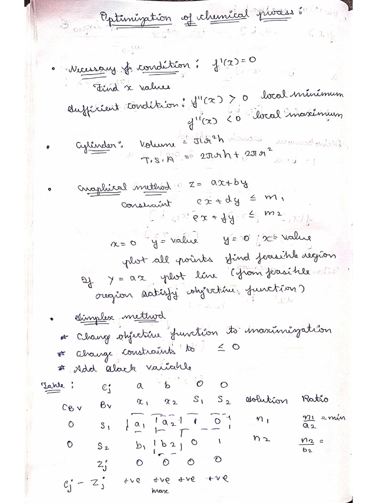 Optimization Formula and Steps | PDF
