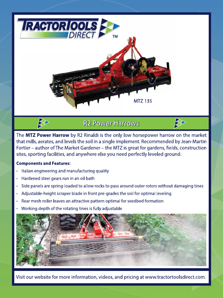 R 2 Power Harrow Brochure | PDF