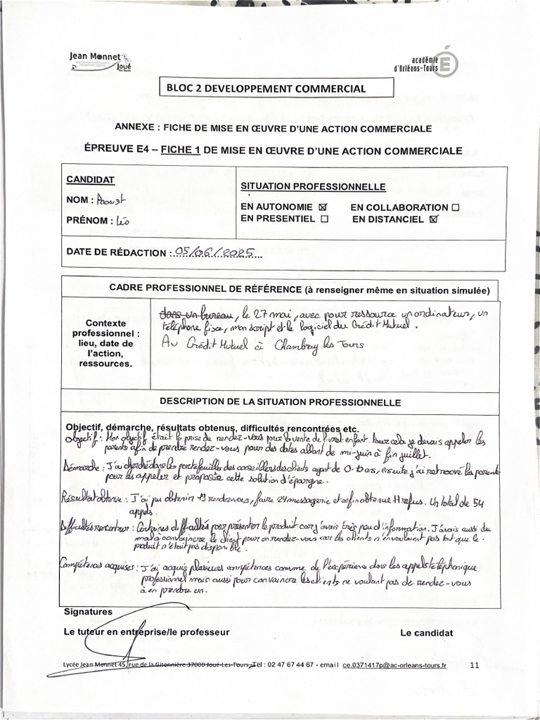 Fiche Action Co | PDF