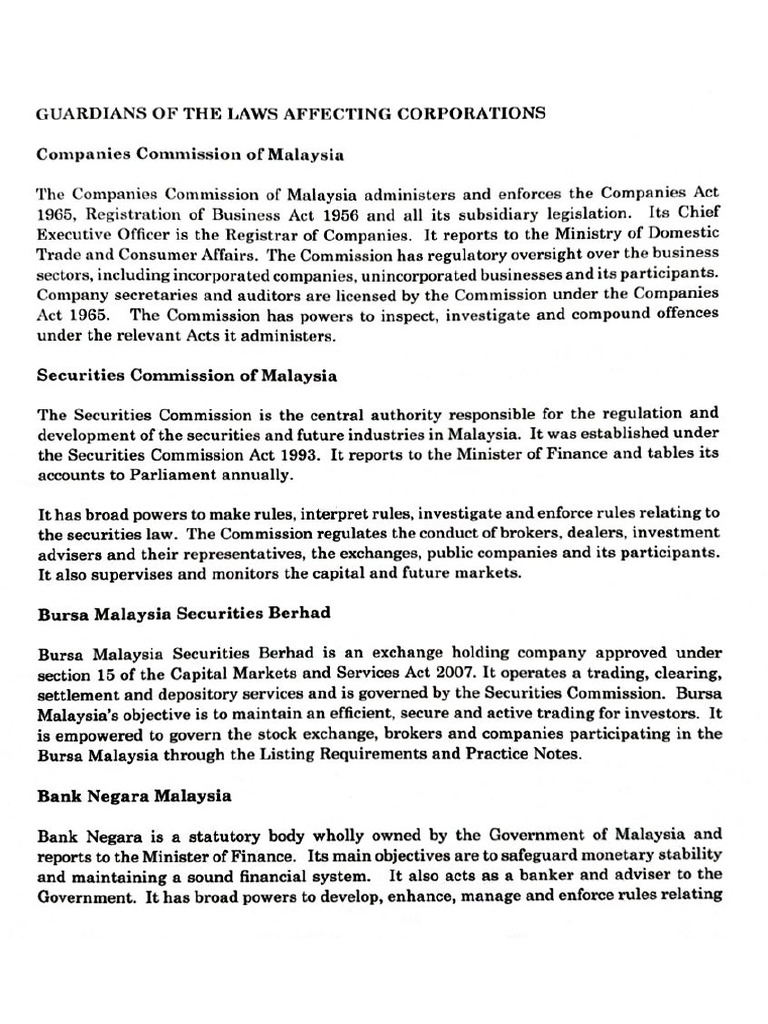 Chap 3 - Company Secretary (Guardians of The Law) | PDF