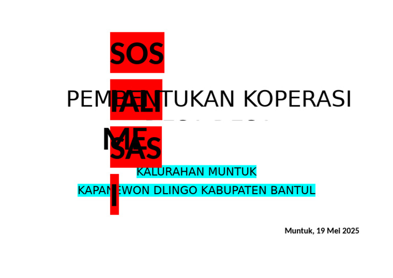 Begron Sosialisasi KDMP | PDF