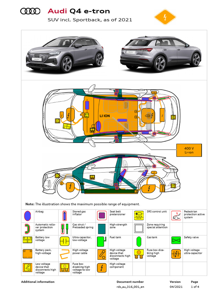 Audi Q4 E-Tron SUV 2021 5d Electric en | PDF | Airbag | High Voltage