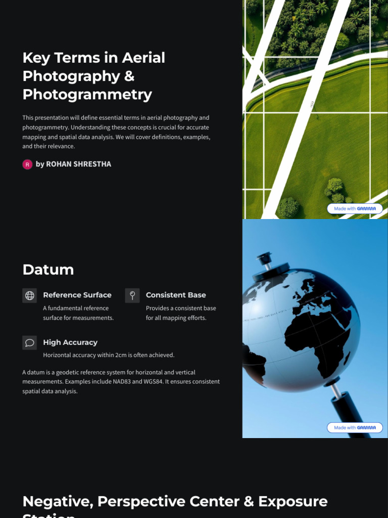 Key Terms in Aerial Photography Glossary | PDF | Geographic Data And ...