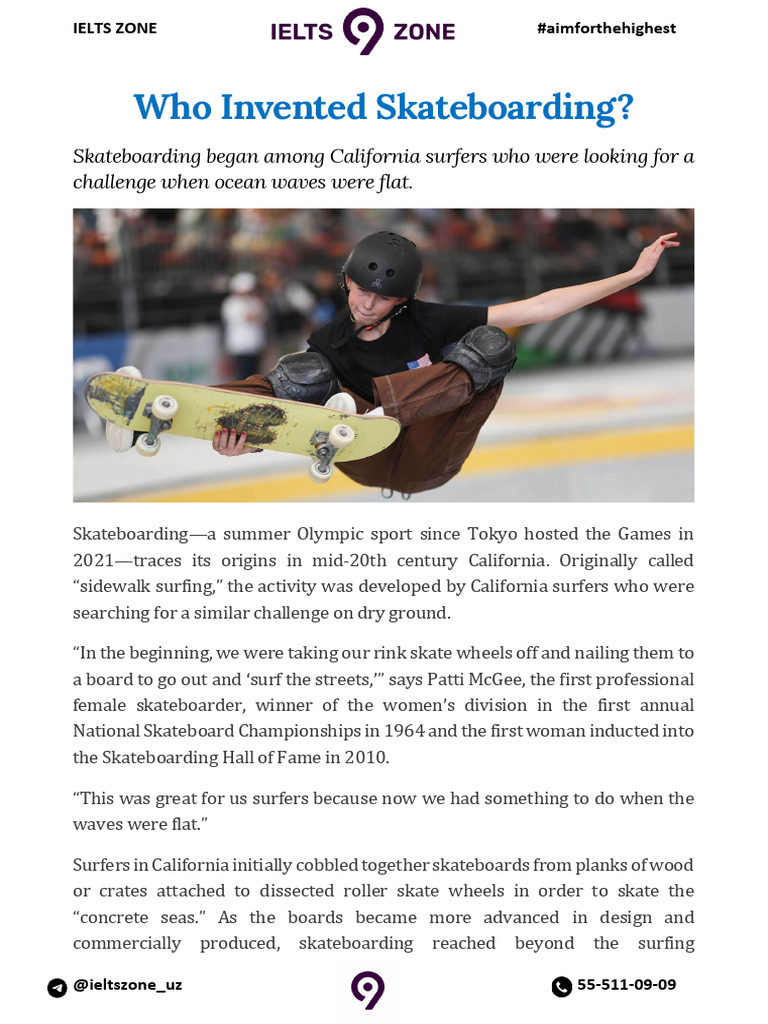 History of Skateboarding Origins | PDF | Boardsports | Roller Sports