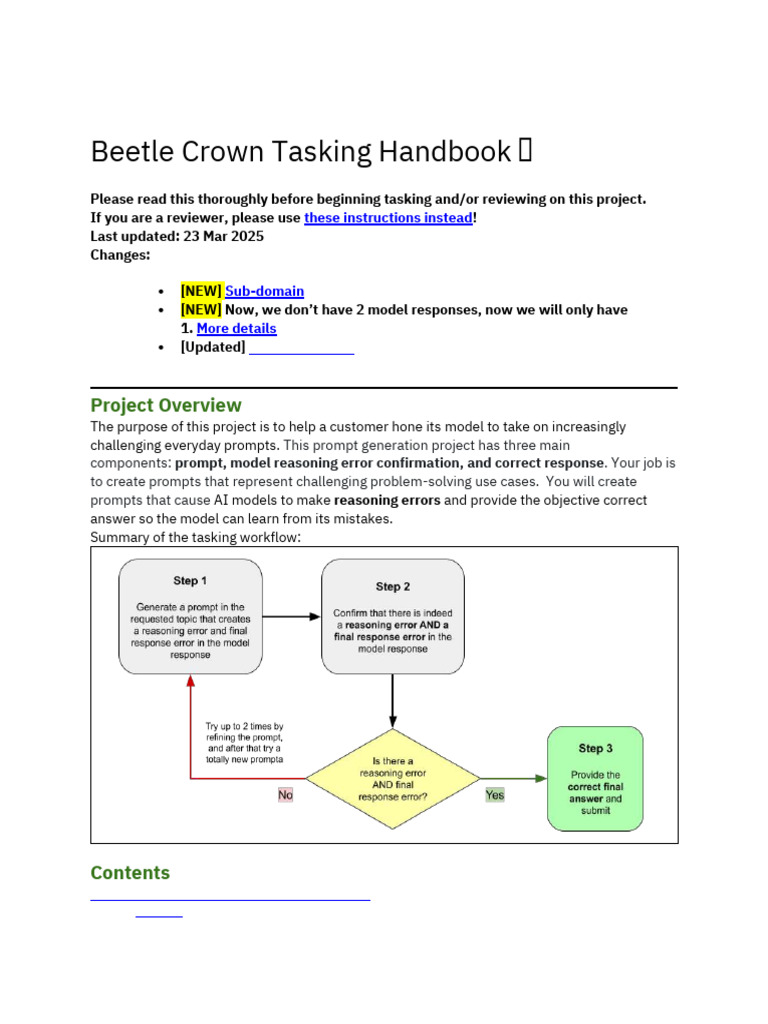 Beetle Crown Tasking Guide | PDF | Mathematics | Reason