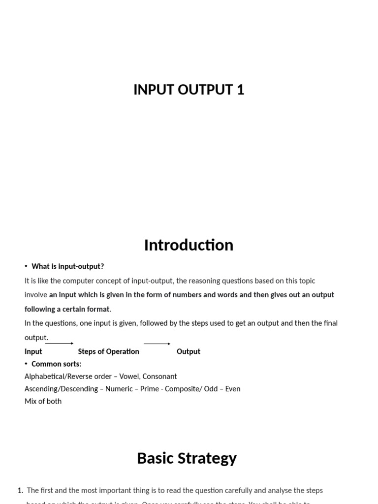 Input Output 1 | PDF | Linguistics | Languages