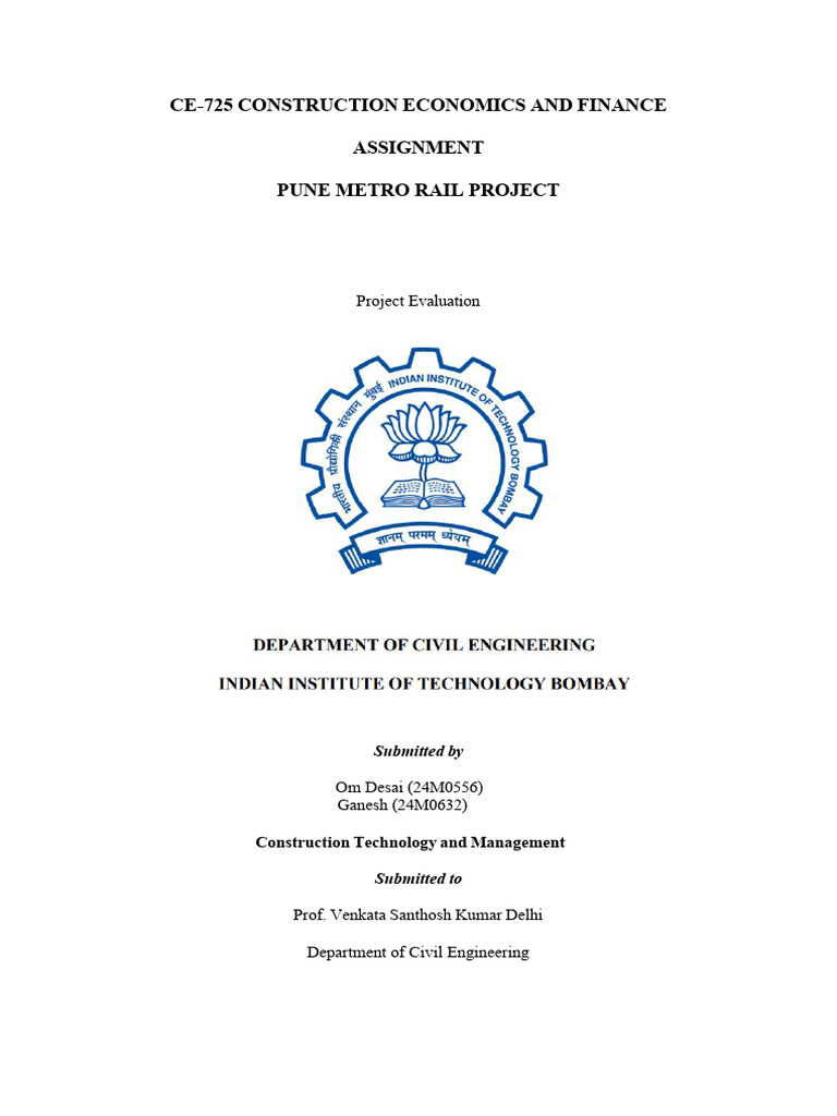 Economics_Project | PDF | Internal Rate Of Return | Transport