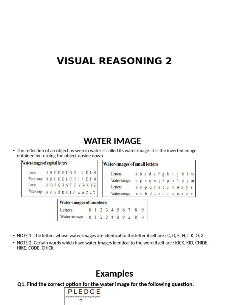 Visual Reasoning 2 | PDF