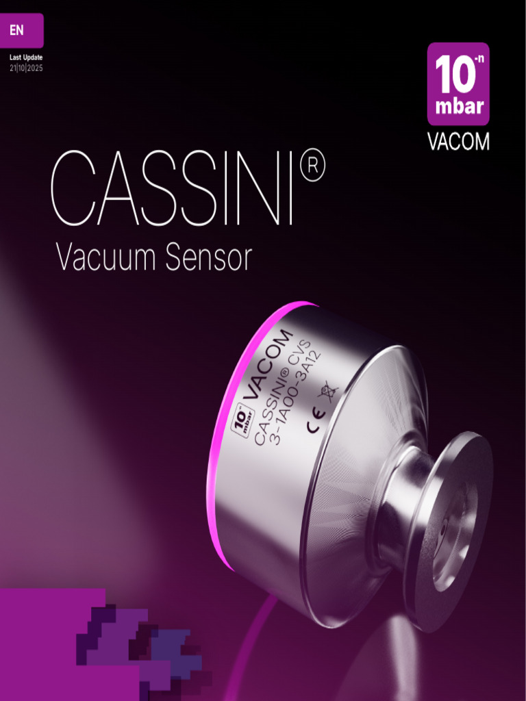 CASSINI® Vacuum Sensor Overview | PDF | Vacuum | Power Supply