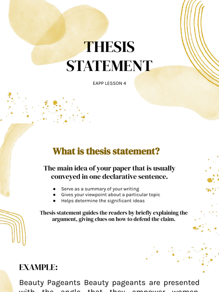 Eapp Lesson 4 | PDF | Thesis | Poverty