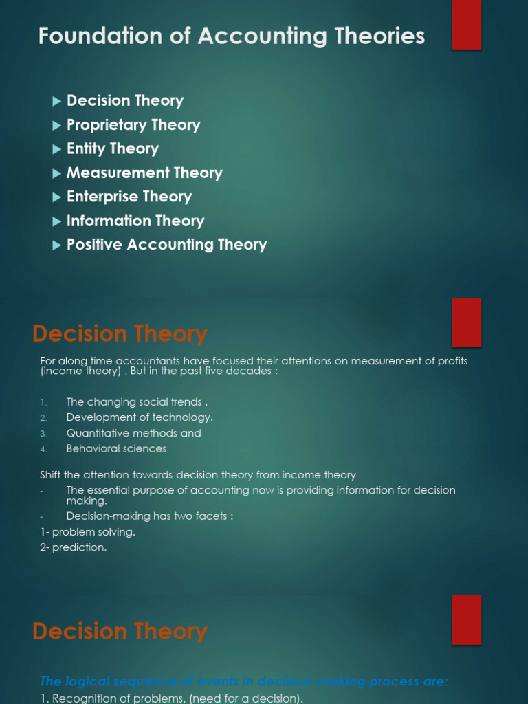 Key Accounting Theories Explained | PDF | Stocks | Equity (Finance)