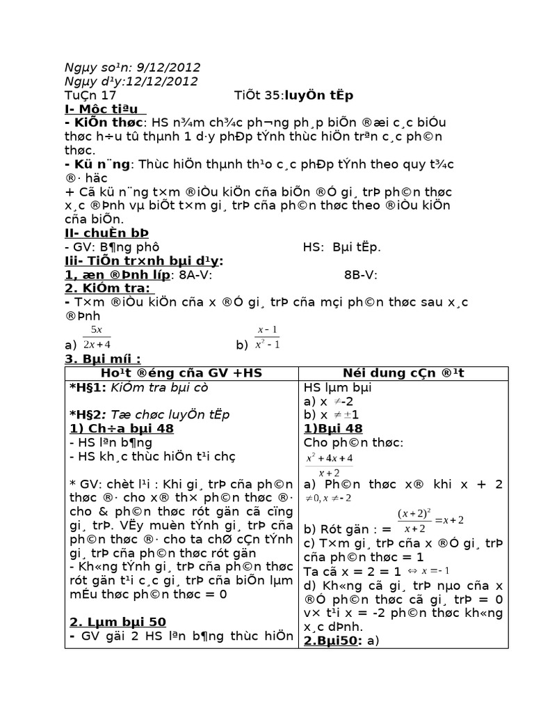 Dai So 8 Tuan 18 | PDF
