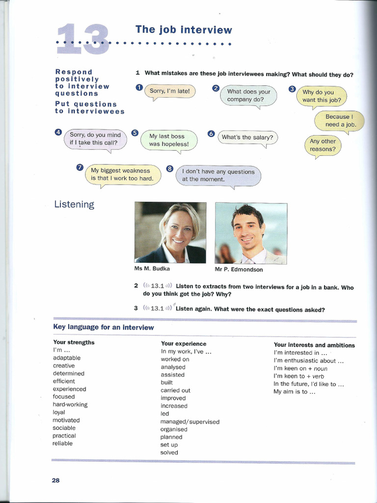 The Job Interview | PDF