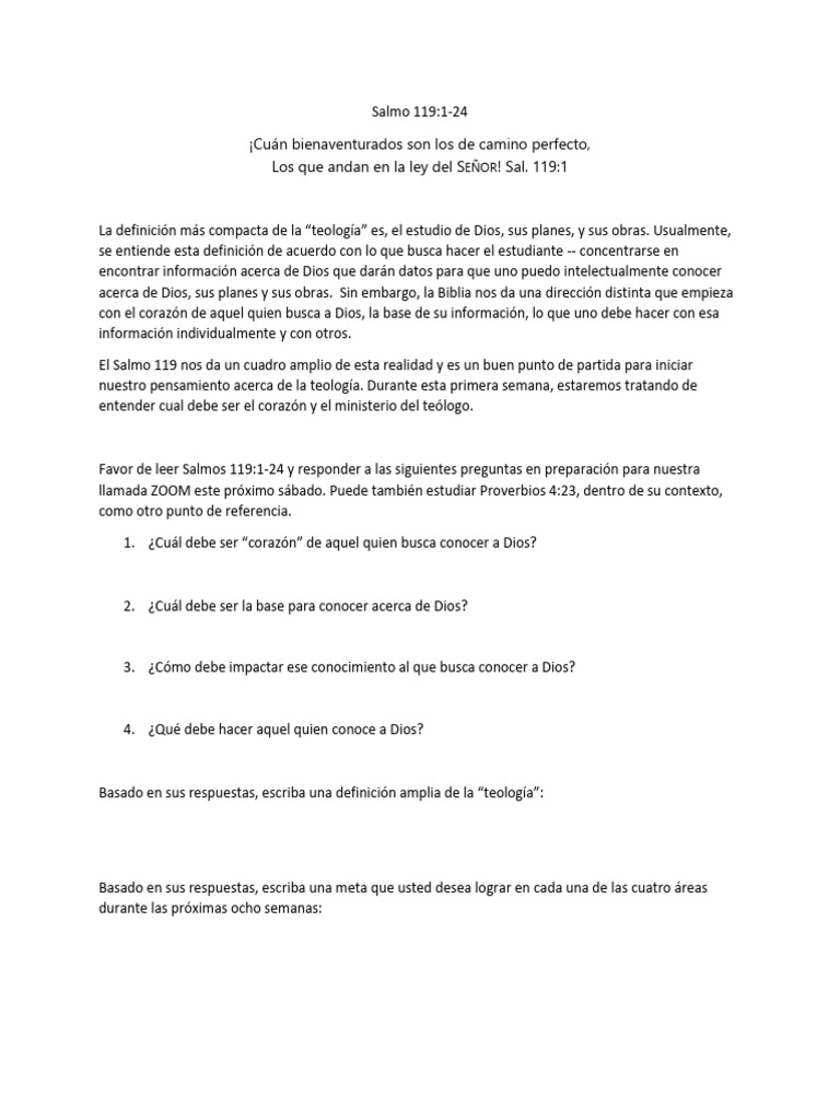 Tarea Semna 1 Salmo 119 (1) PDF | PDF