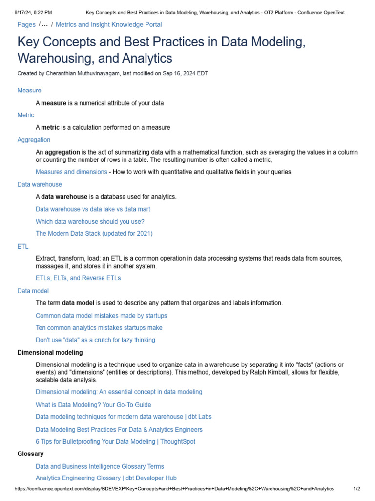 OCP Platforms - Events, Metrics and Analytics | PDF | Data Warehouse | Data