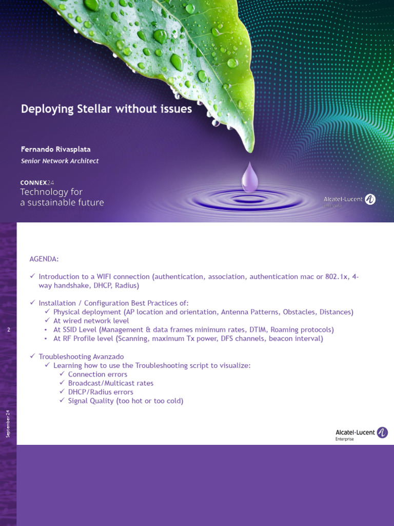 Deploying Stellar Without Issues MANUAL Wifi Alcatel para Sede Gamma ...