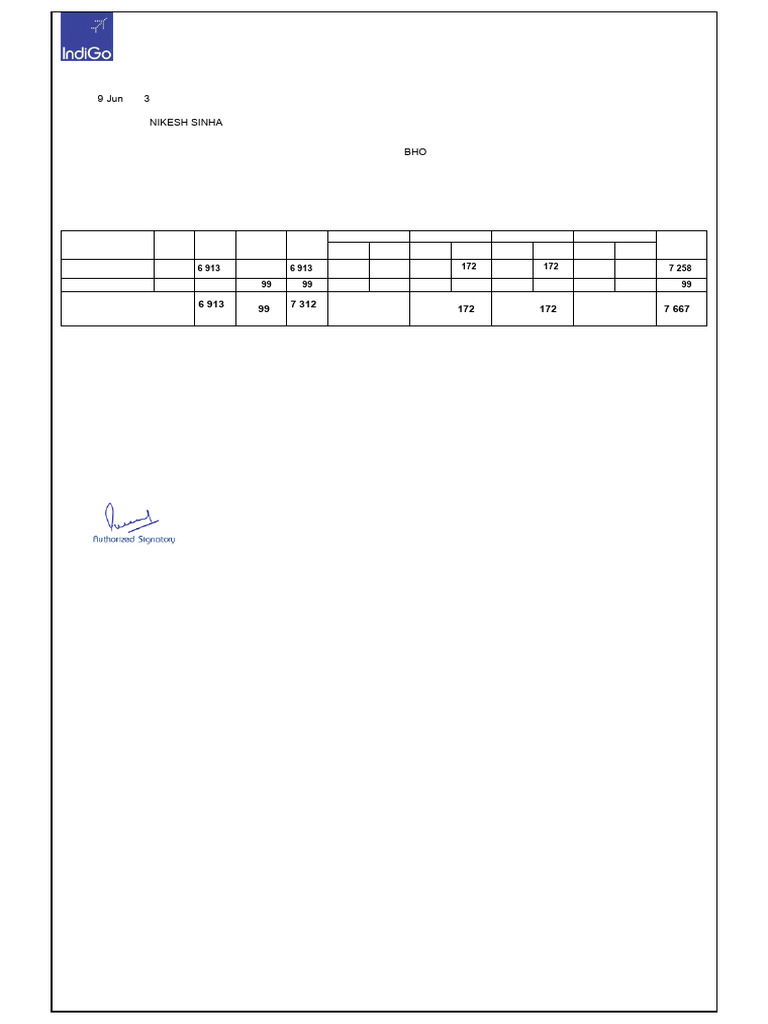Indigo Payment 29062023 | PDF | Government Finances | Payments