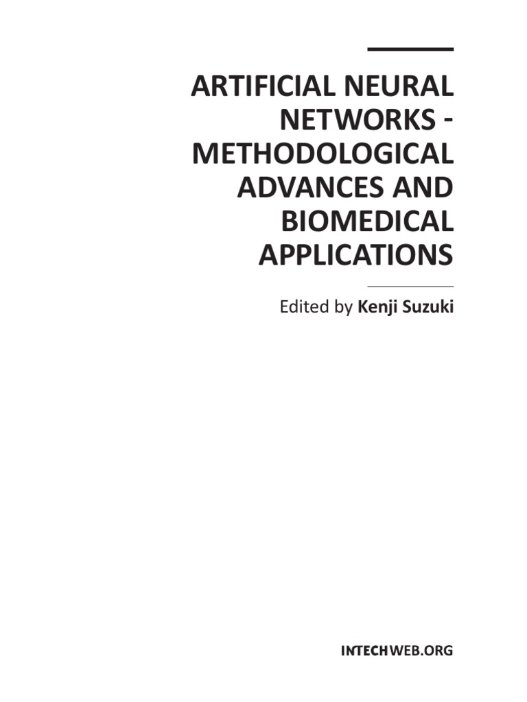 Artificial Neural Networks - Methodological Advances and Bio Medical Applications | PDF ...