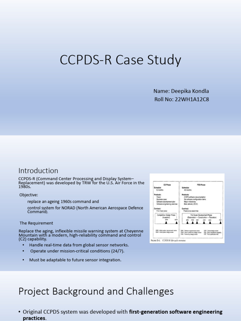 Ccpds-r Case Study | PDF | Systems Architecture | Computing