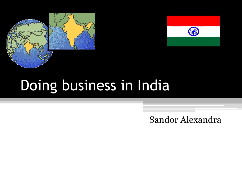 Doing Business in India: Sandor Alexandra | PDF | Clothing | Politics ...