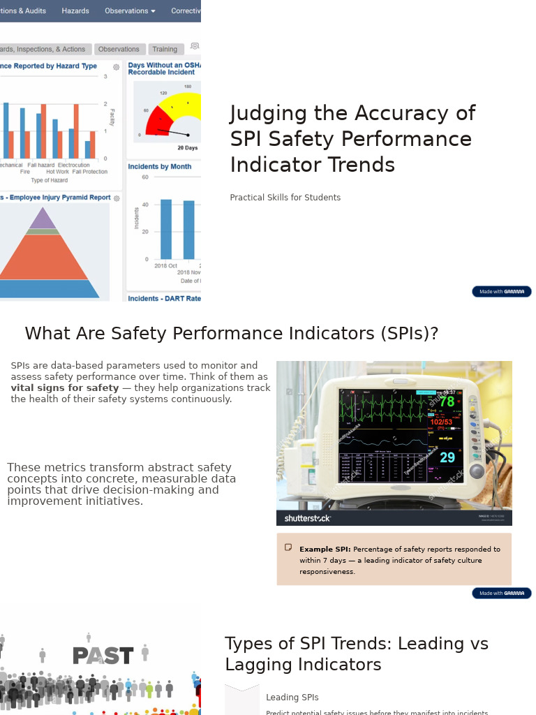 Judging The Accuracy of SPI Safety Performance Indicator Trends | PDF ...