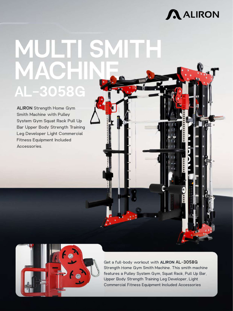 ALIRON AL-3058G Home Gym System | PDF | Strength Training | Weight Training