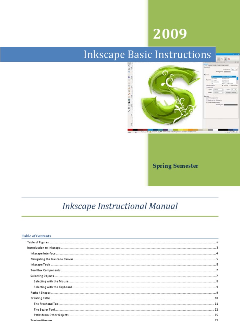 Inkscape Basic Instructions | PDF | Human–Computer Interaction | Software
