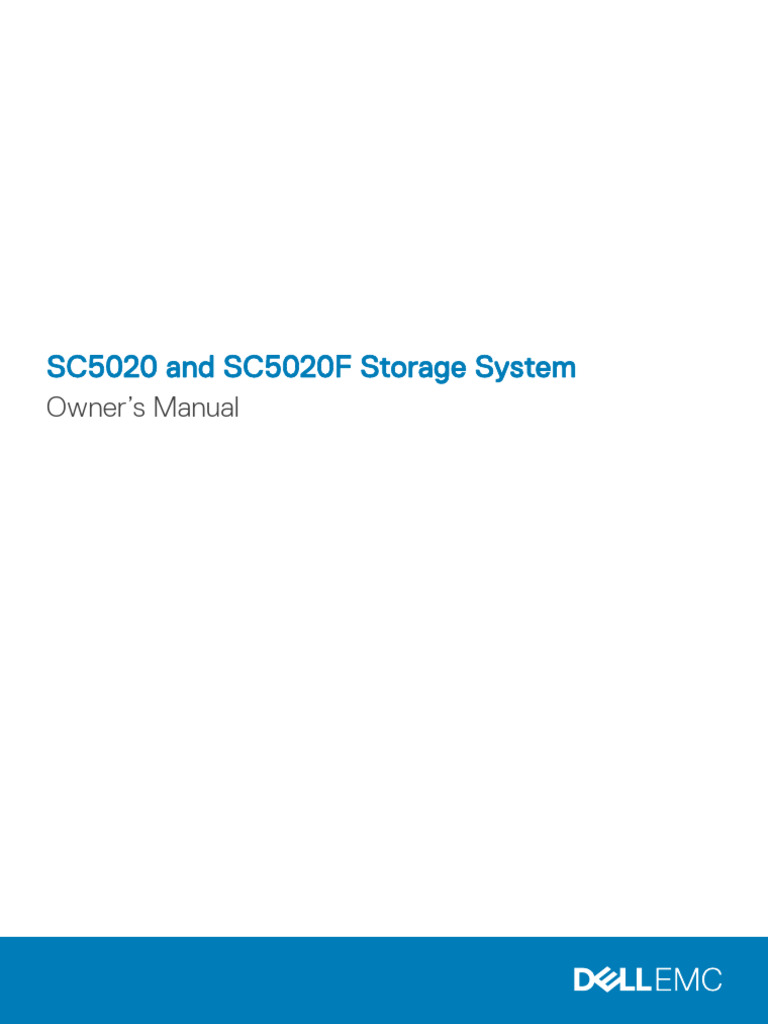 storage-sc5020_owners-manual_en-us | PDF | Electrostatic Discharge ...