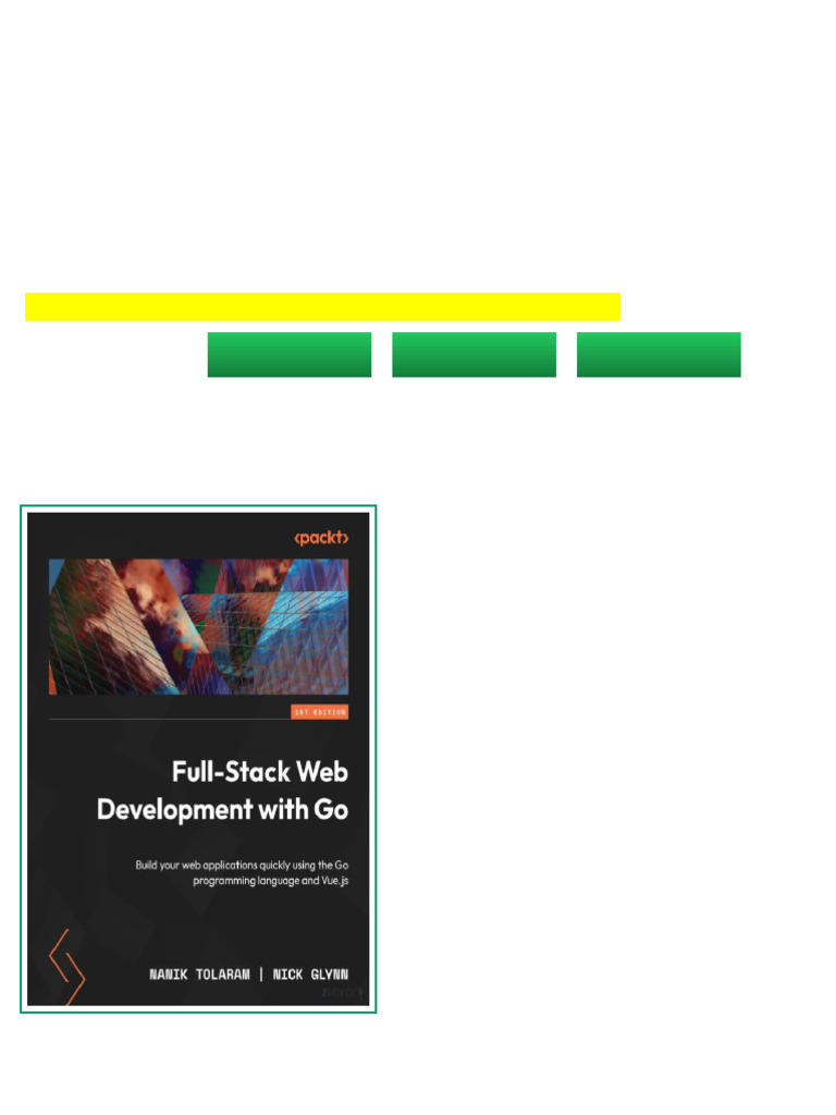 (Ebook) Full-Stack Web Development with Go：Build your web applications ...