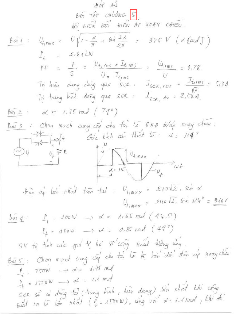 Bai Giai BT Chuong 3 | PDF