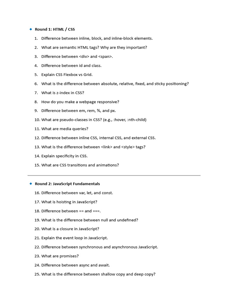 interview_cheatsheet | PDF | Html | Chess Openings