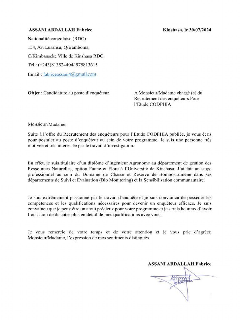 Dossier Assani Abdallah - Compressed | PDF