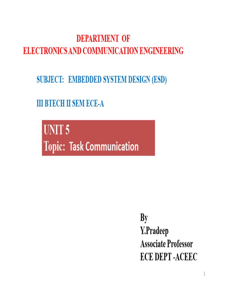 ESD Unit 5 - L3 | PDF