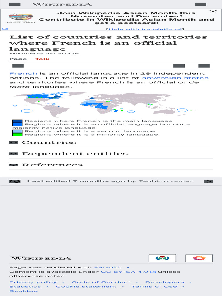 List of Countries and Territories Where French Is An Official Language ...