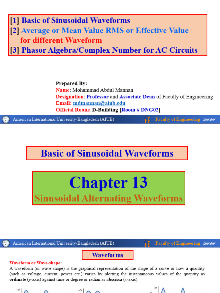 01final - AC - Basic of AC Part 01 | PDF | Electromagnetic Induction ...
